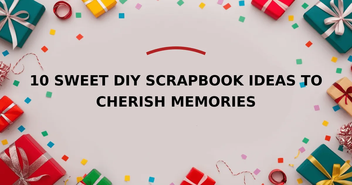 10 Sweet DIY Scrapbook Ideas to Cherish Memories (2025) | Giftron