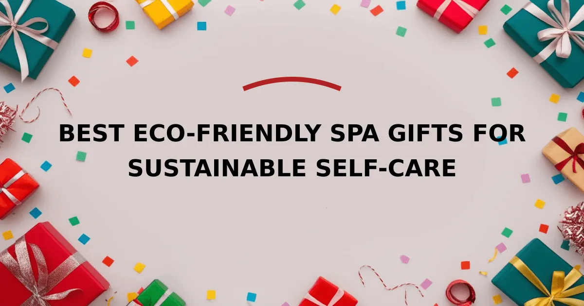 Best Eco-Friendly Spa Gifts For Sustainable Self-Care (2026) | Giftron